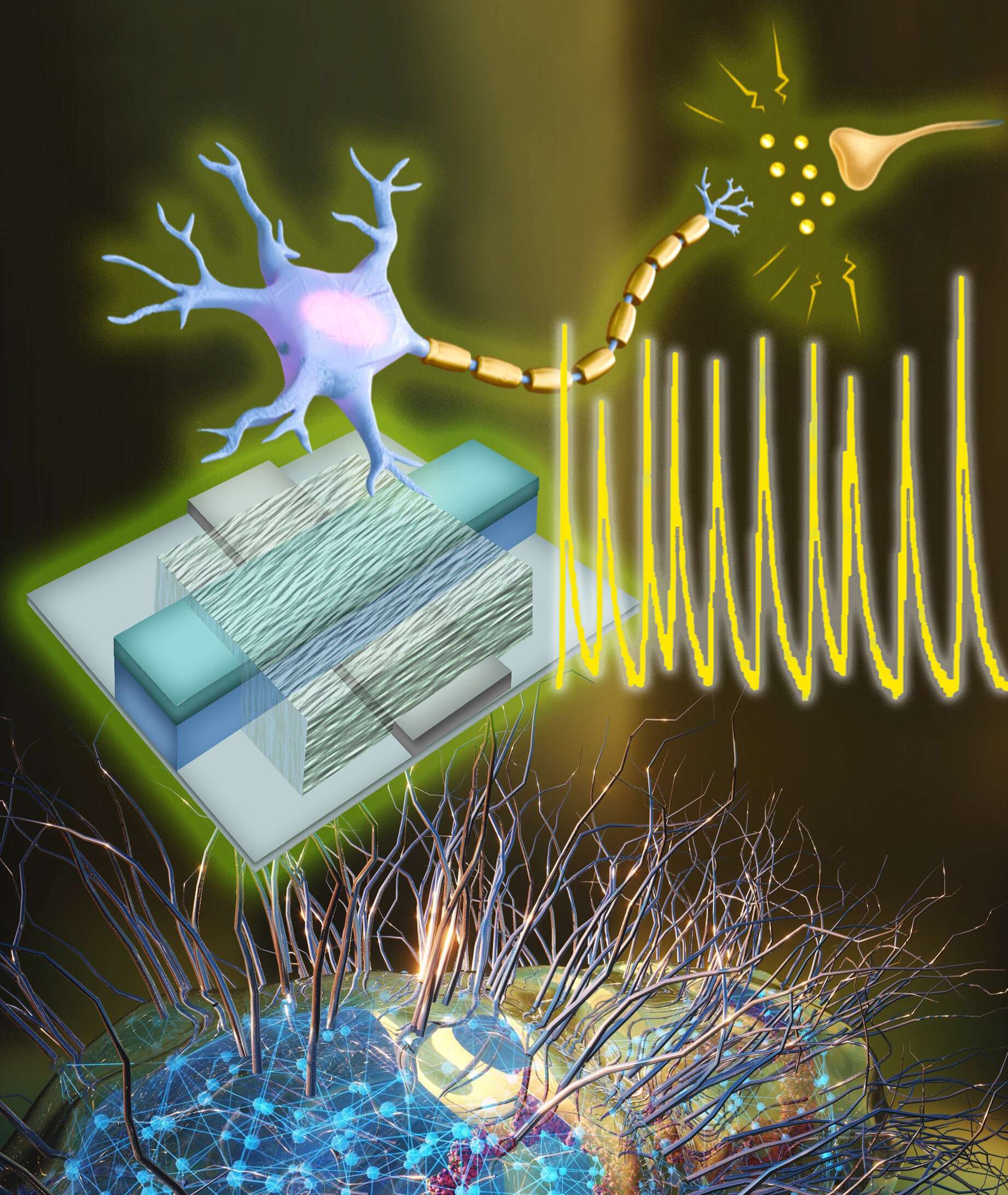 First artificial neurons created that communicate with human cells – MFF